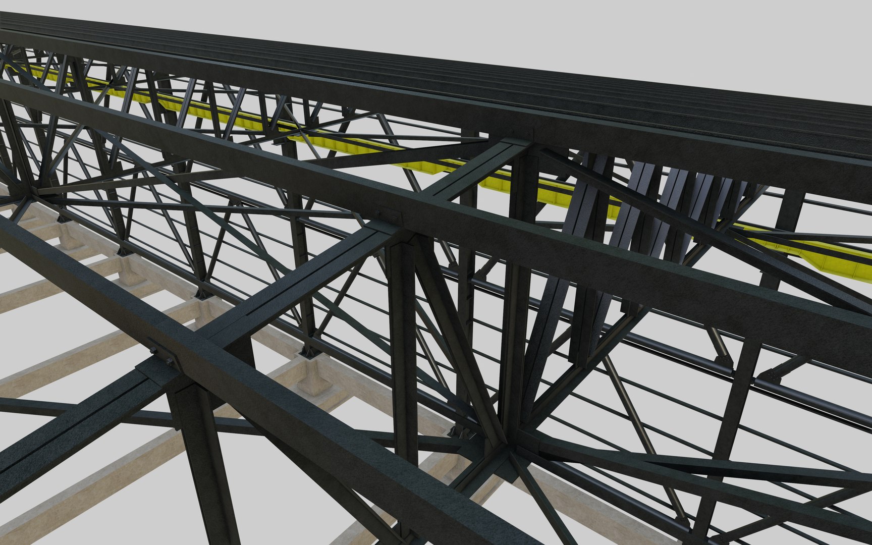 Steel Structure - Warehouse - Type-2 3D model - TurboSquid 1910162
