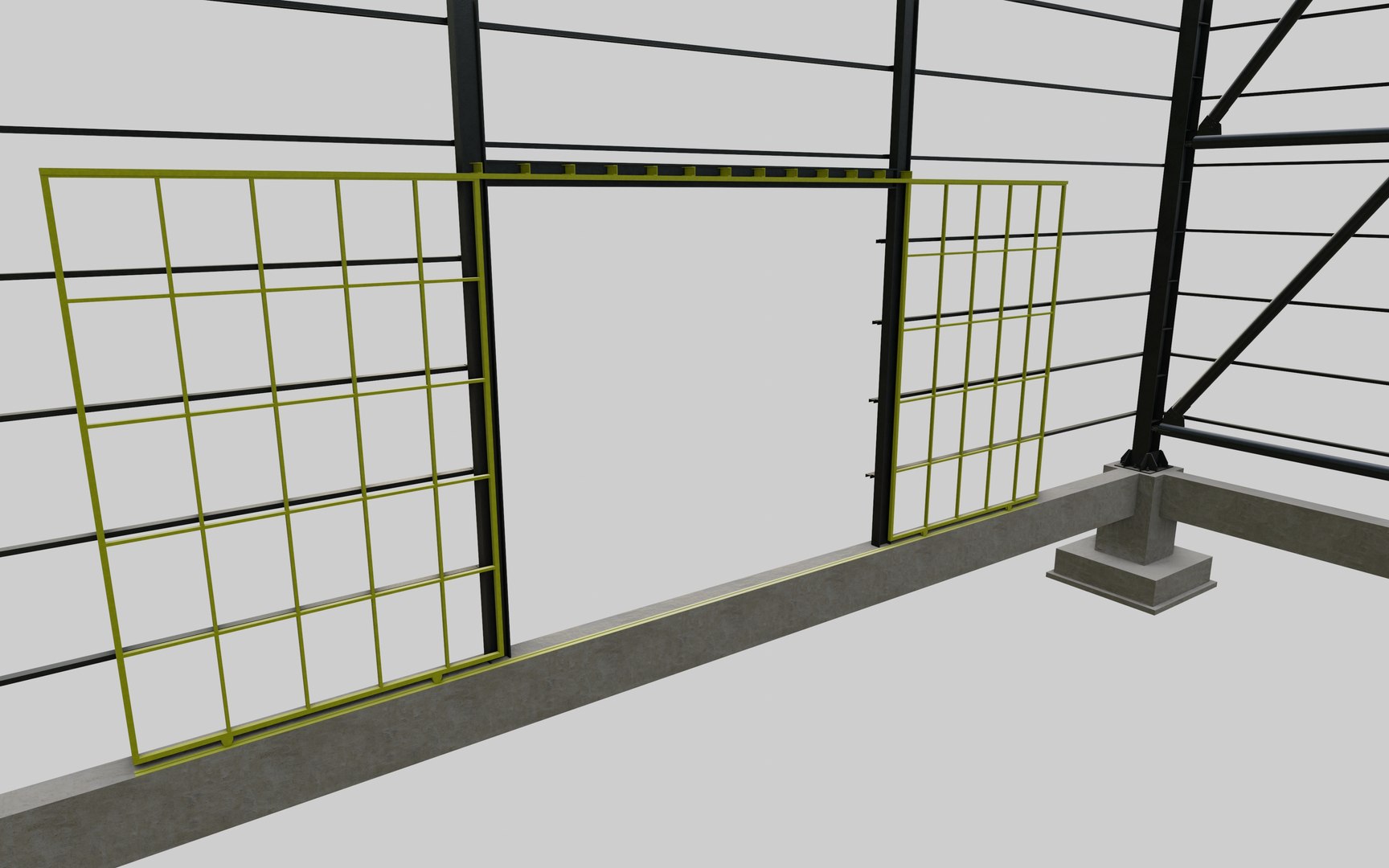 Steel Structure - Warehouse - Type-2 3D model - TurboSquid 1910162