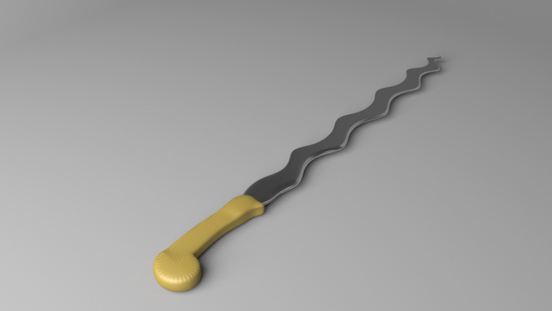 Wavy Sword 1 Model - TurboSquid 1589643