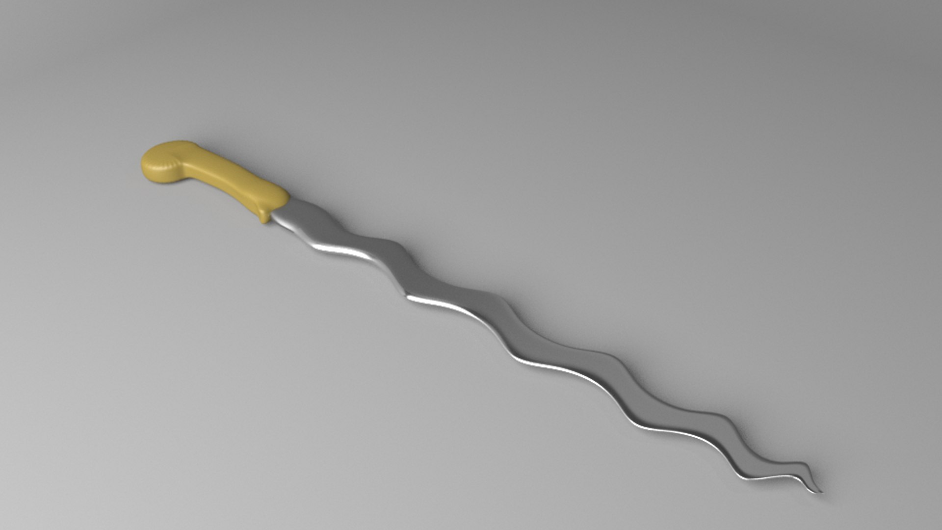 Wavy Sword 1 Model - TurboSquid 1589643