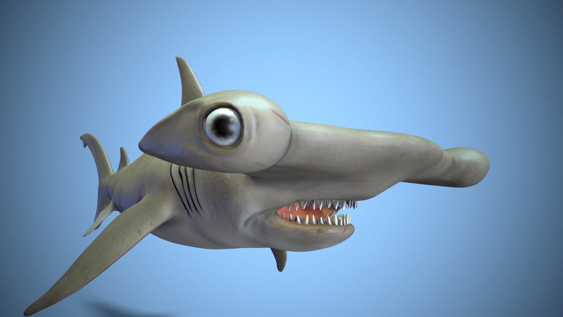3D Model Hammerhead Shark - TurboSquid 1732714
