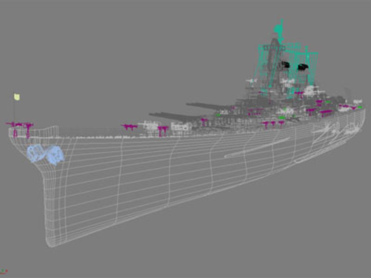 3d Uss Missouri Bb-63 Model