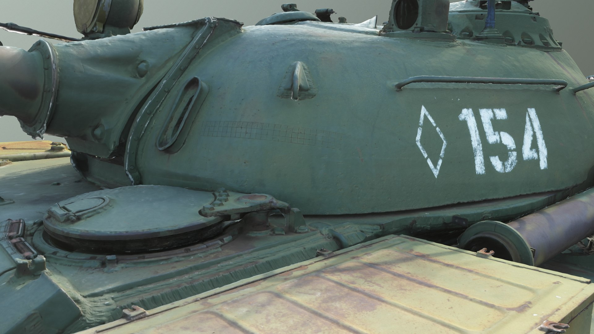 T-54 Main Battle Tank Photogrammetry Scan 3D model - TurboSquid 2179482