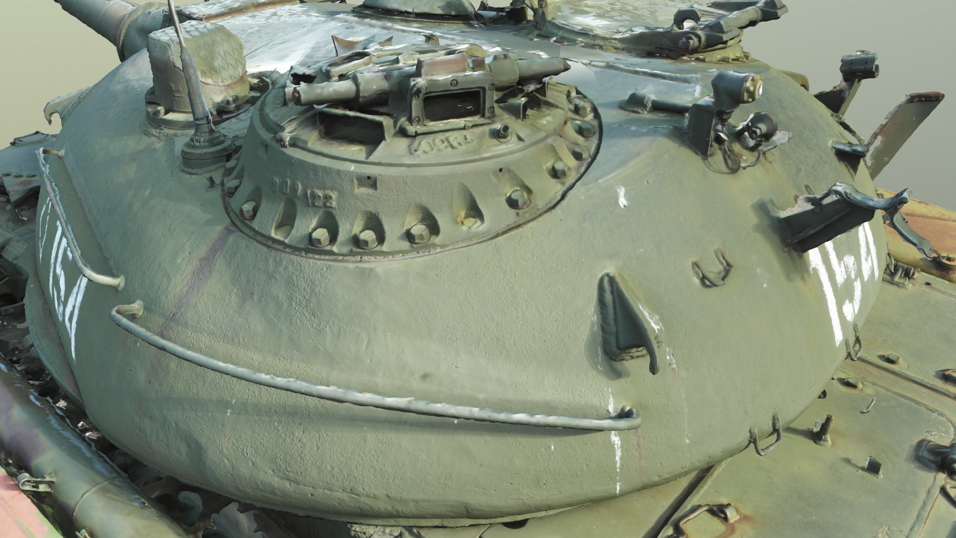 T-54 Main Battle Tank Photogrammetry Scan 3D model - TurboSquid 2179482