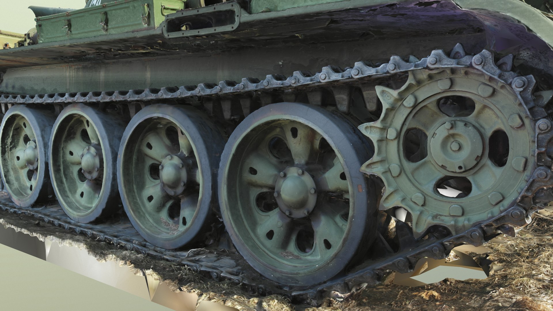 T-54 Main Battle Tank Photogrammetry Scan 3D model - TurboSquid 2179482
