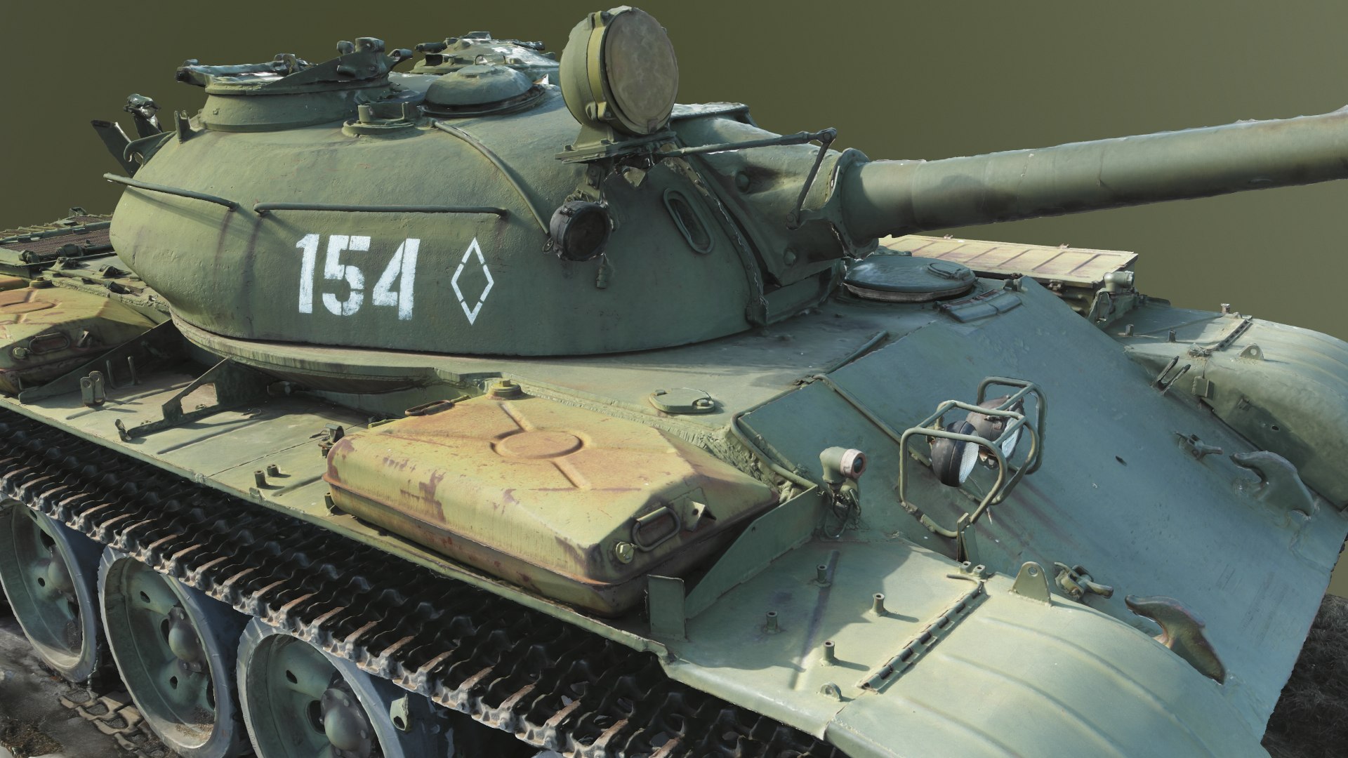 T-54 Main Battle Tank Photogrammetry Scan 3D model - TurboSquid 2179482