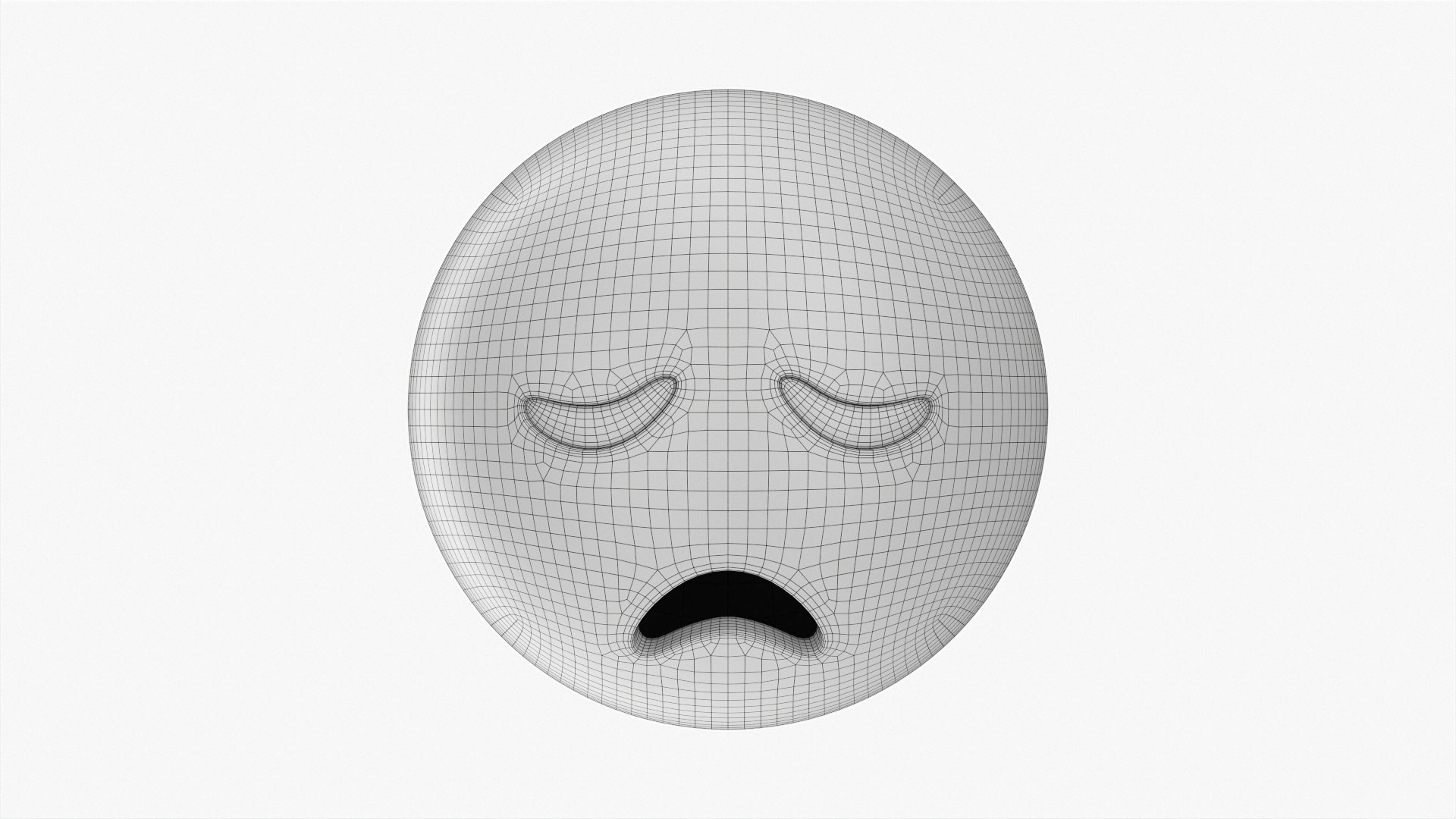 3D Emoji 010 Disappointed - TurboSquid 1817584