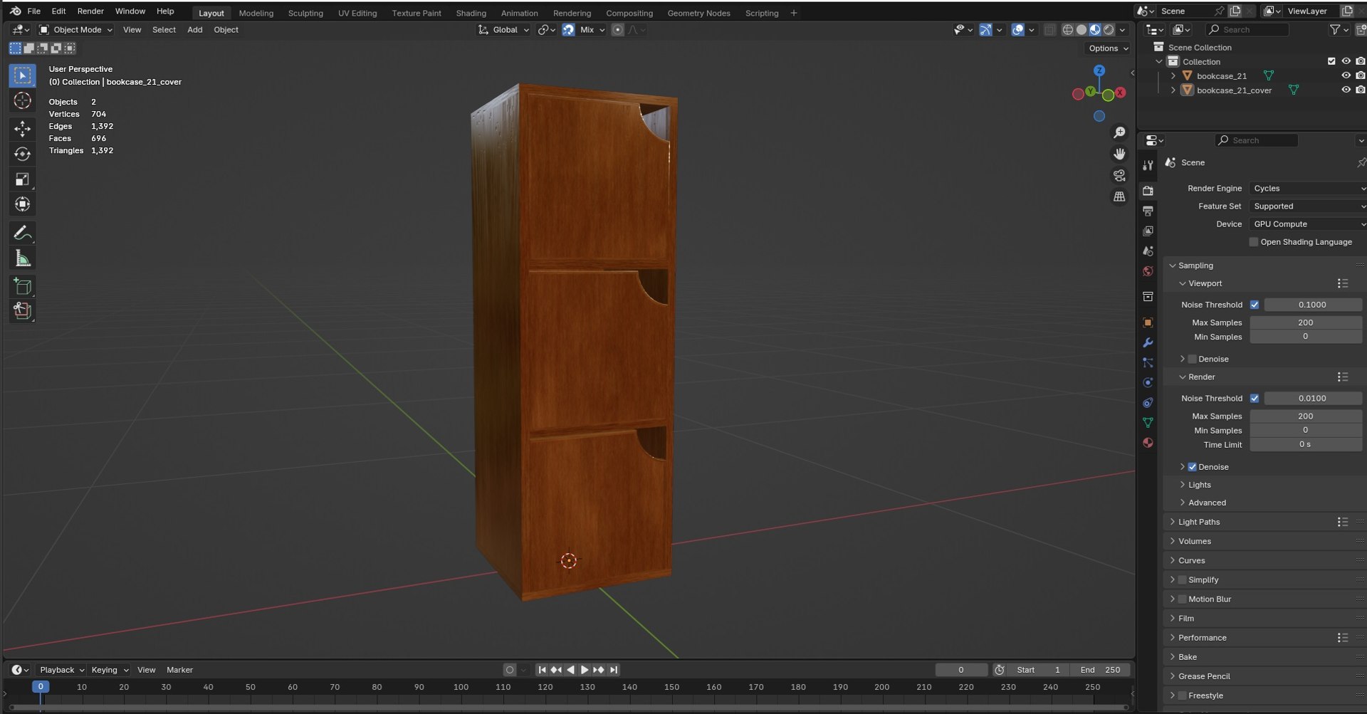 Bookcase N21 3D Model - TurboSquid 2418077