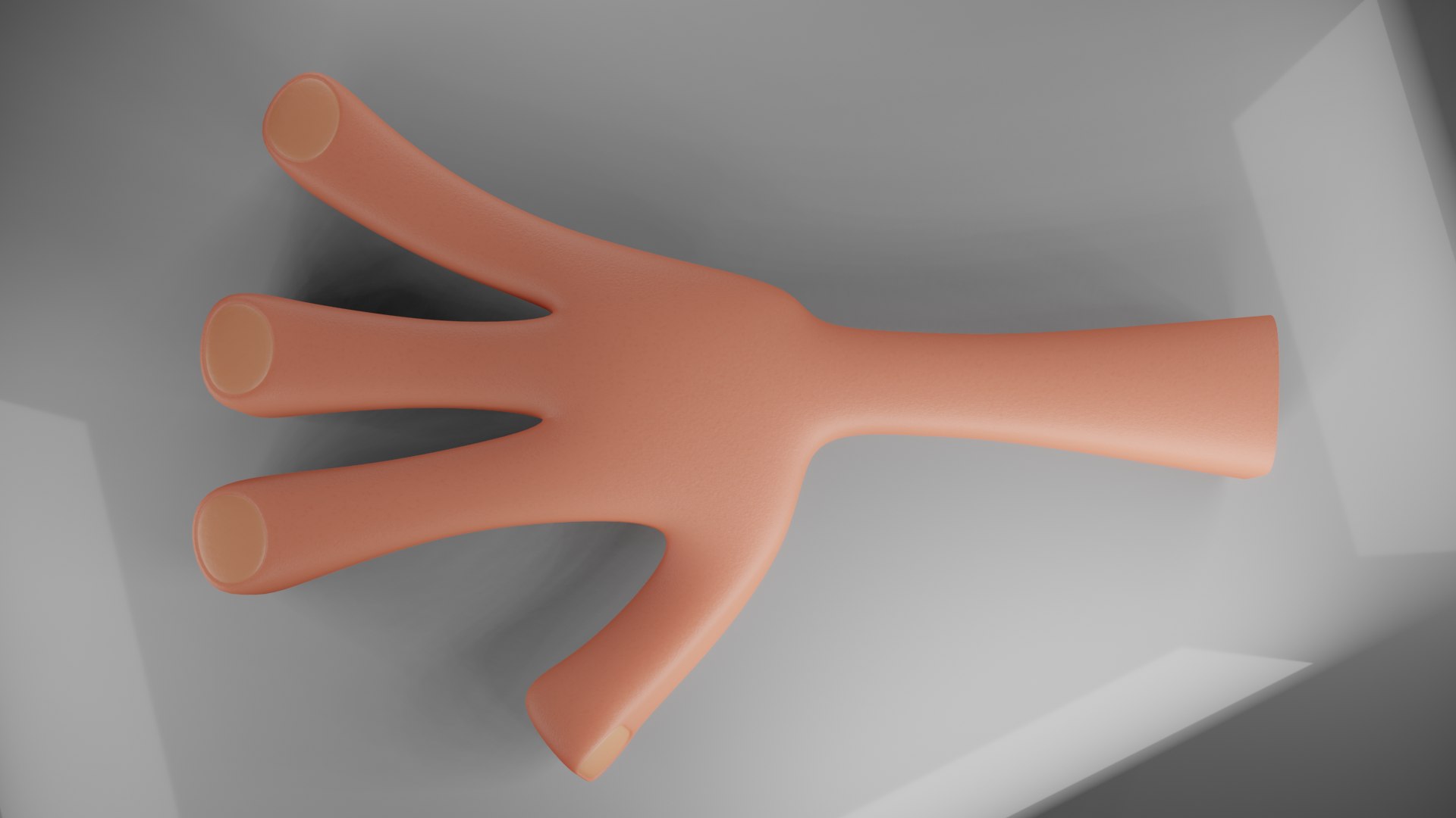 3D Cartoon Arm And Hand Squared - TurboSquid 1876108