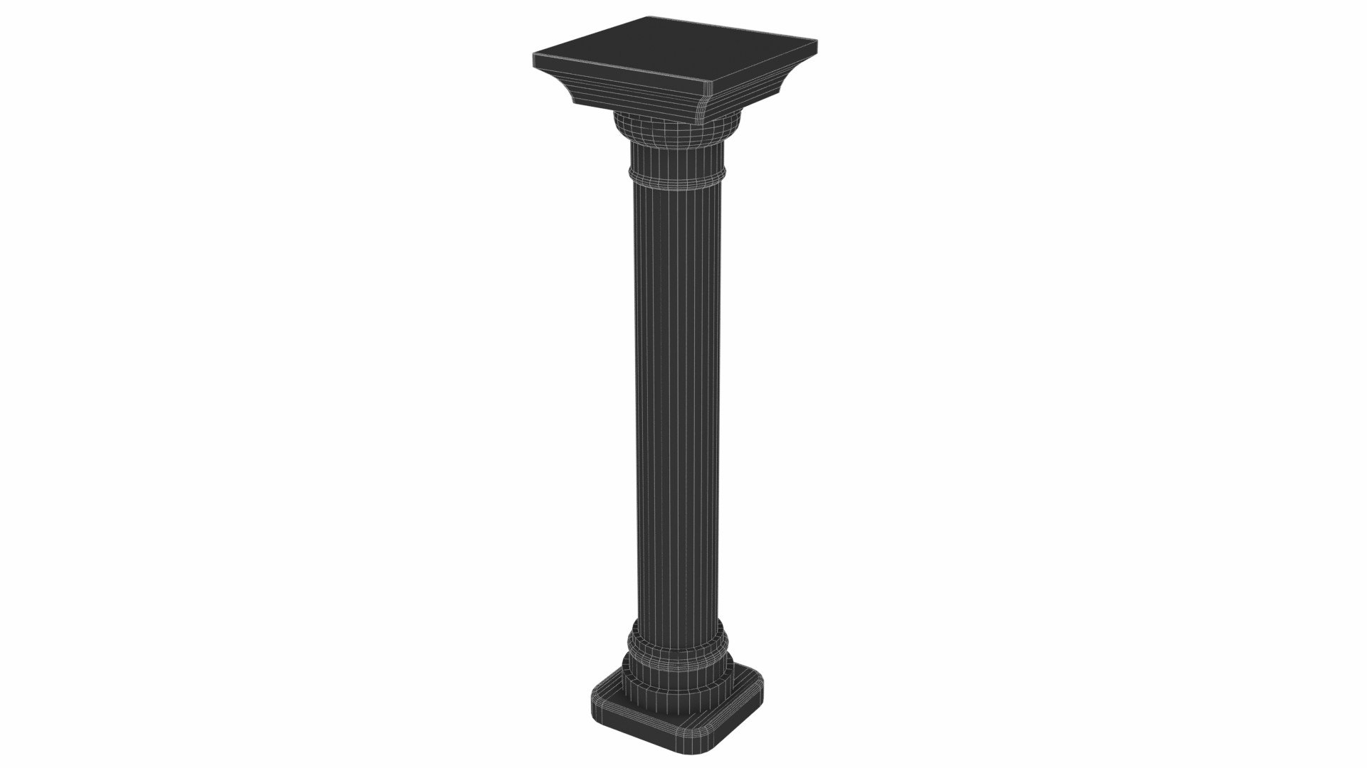 3D Dark Marble Column Model - TurboSquid 1722211