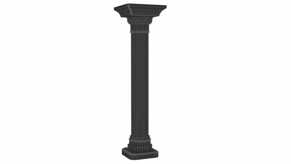 3D Dark marble column model - TurboSquid 1722211