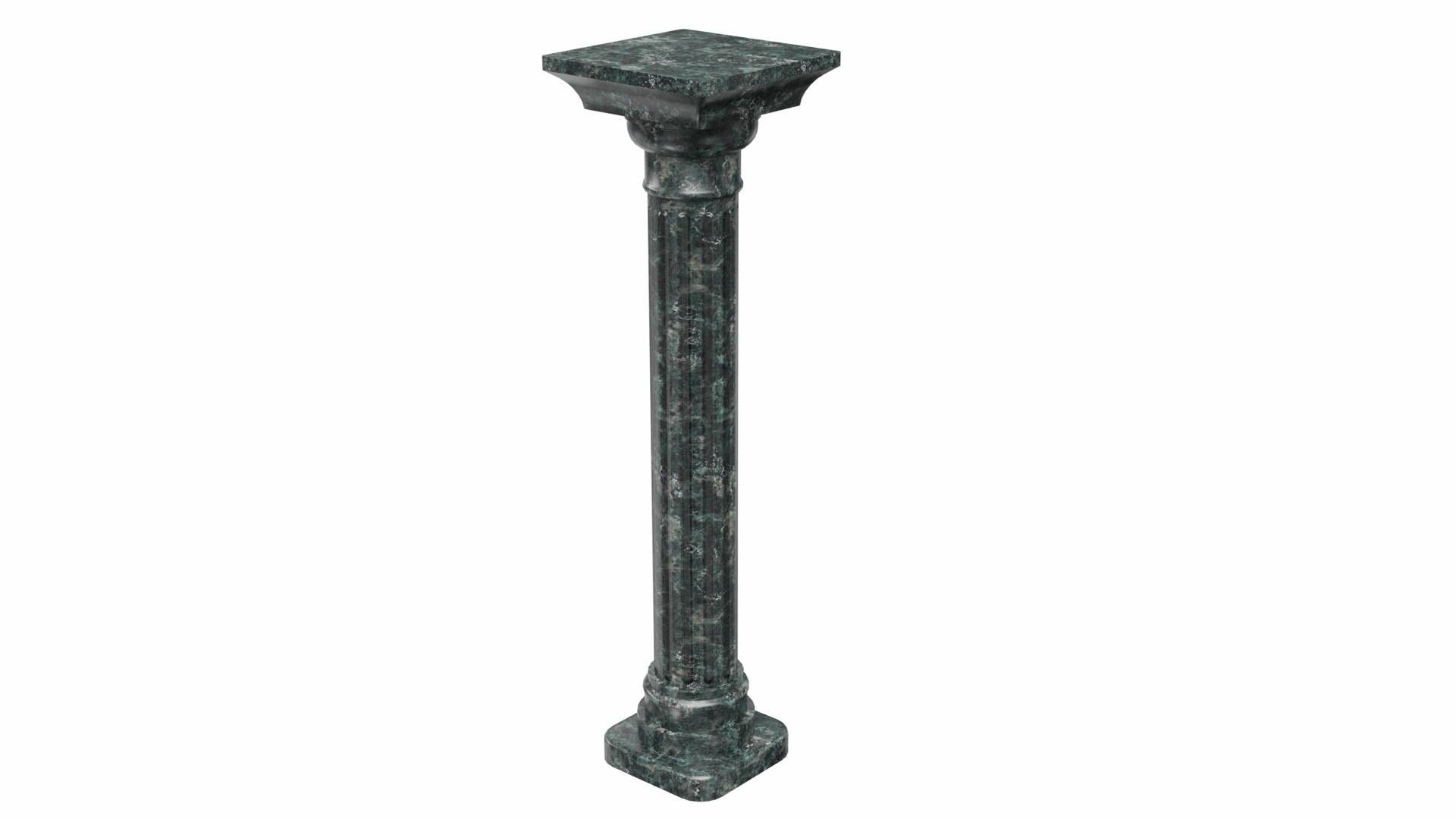 3D Dark Marble Column Model - TurboSquid 1722211