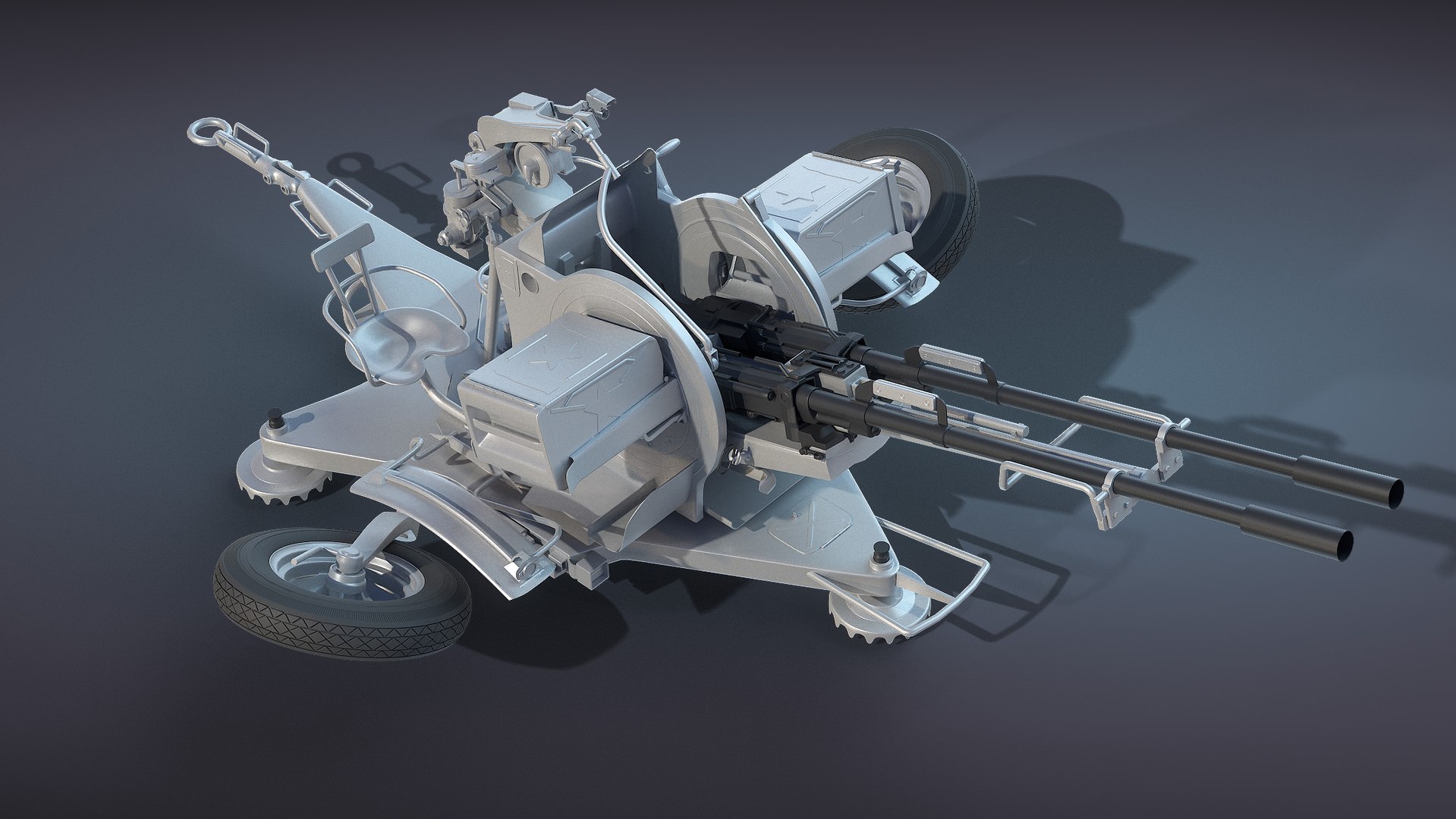 3D Anti-aircraft Zu-23-2 | 1148784 | TurboSquid