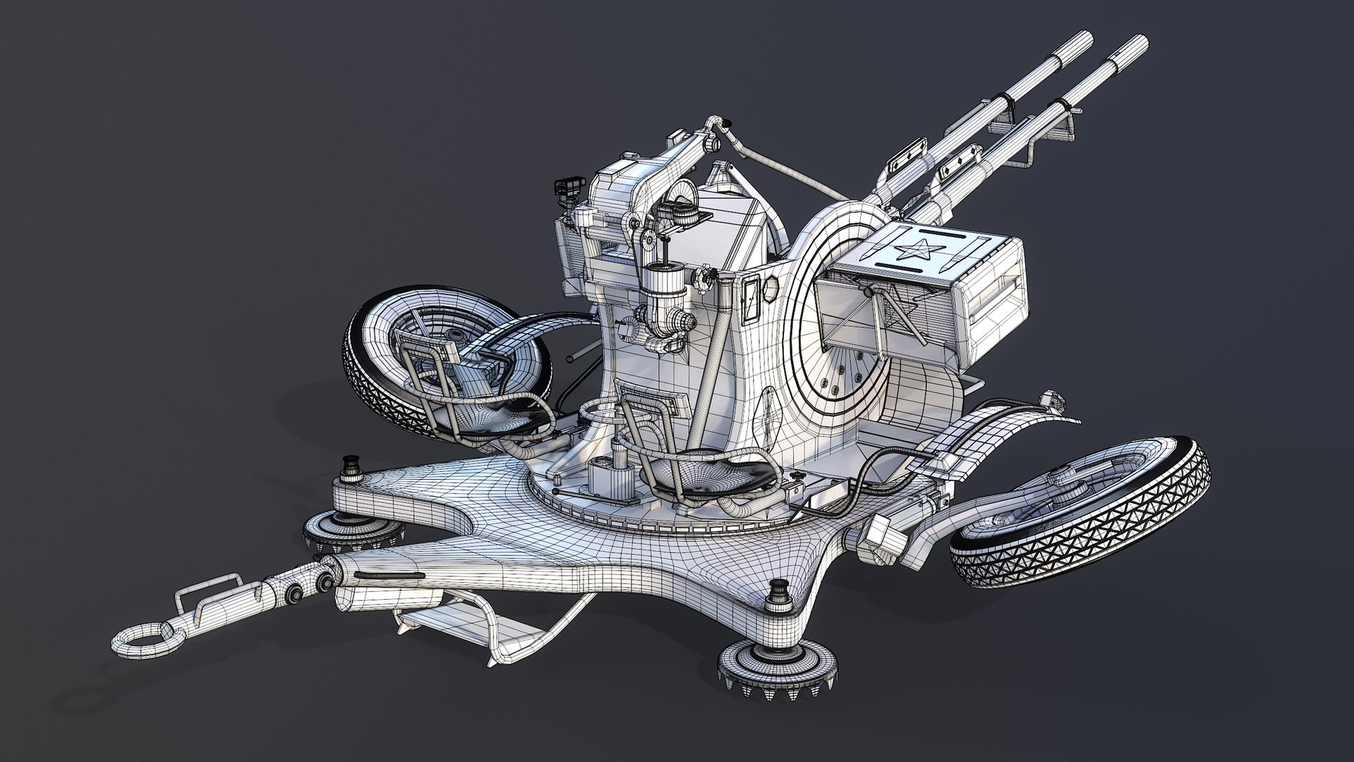 3D Anti-aircraft Zu-23-2 | 1148784 | TurboSquid