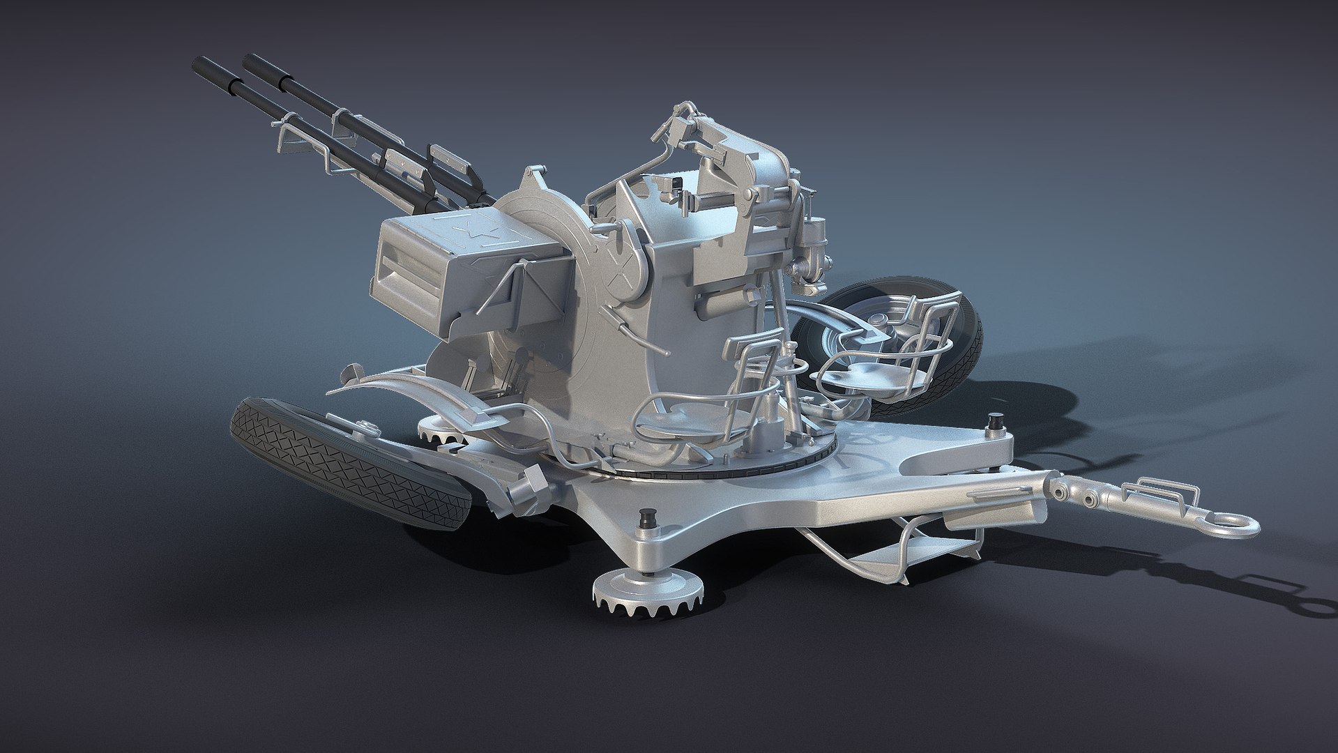 3D Anti-aircraft Zu-23-2 | 1148784 | TurboSquid