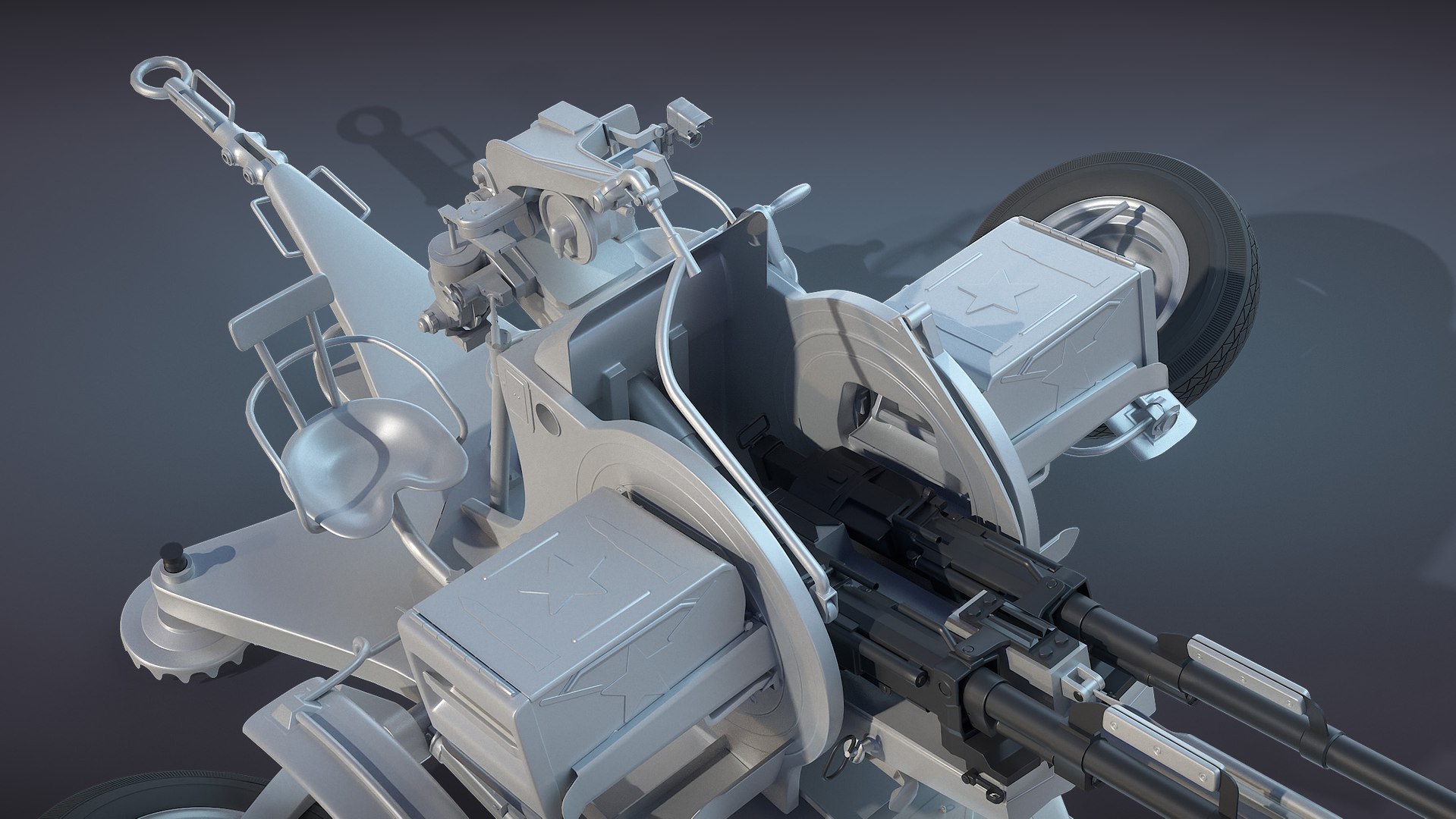 3D Anti-aircraft Zu-23-2 | 1148784 | TurboSquid