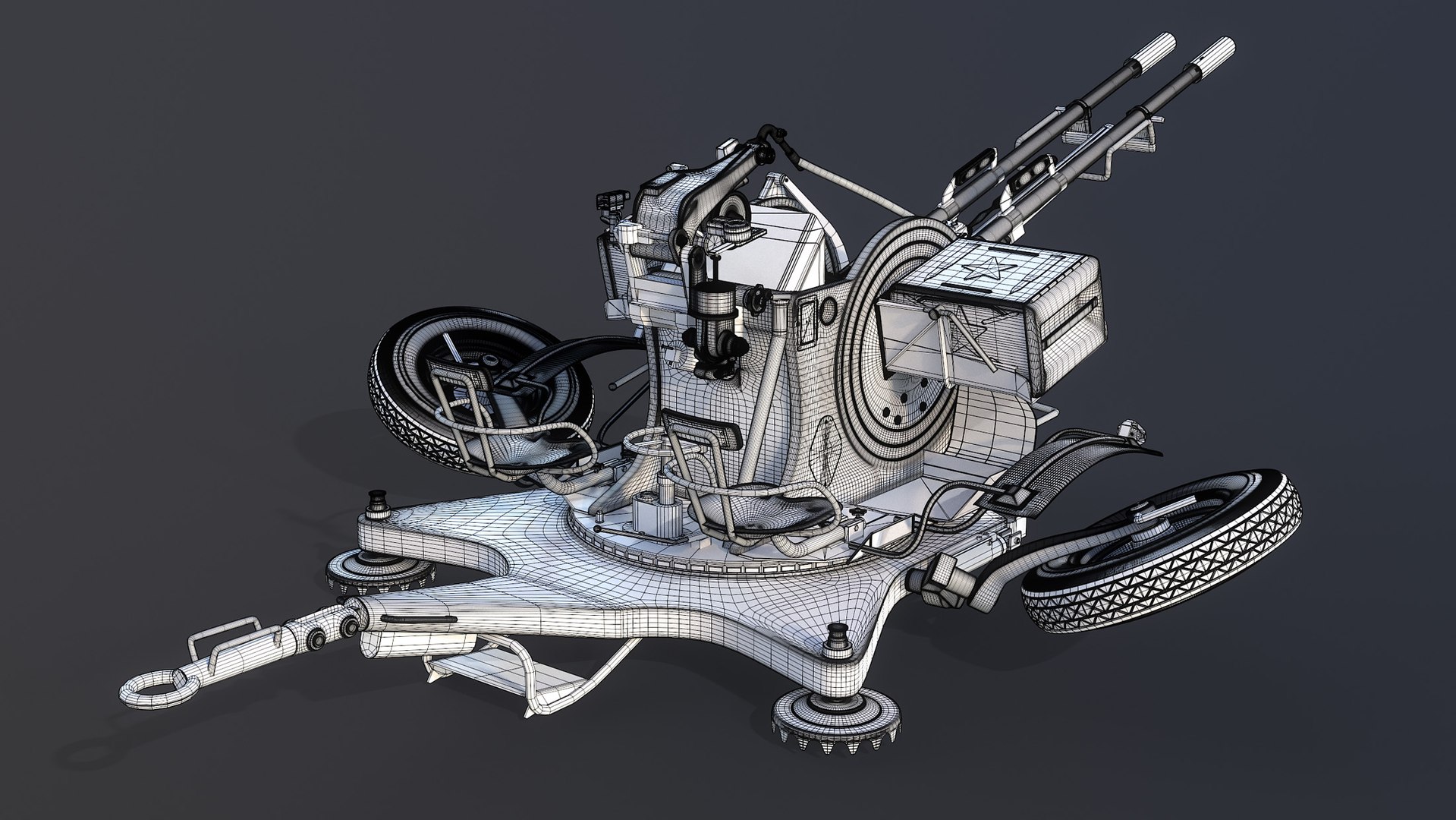 3D Anti-aircraft Zu-23-2 | 1148784 | TurboSquid