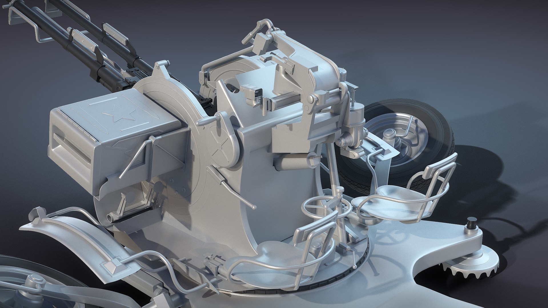 3D Anti-aircraft Zu-23-2 | 1148784 | TurboSquid