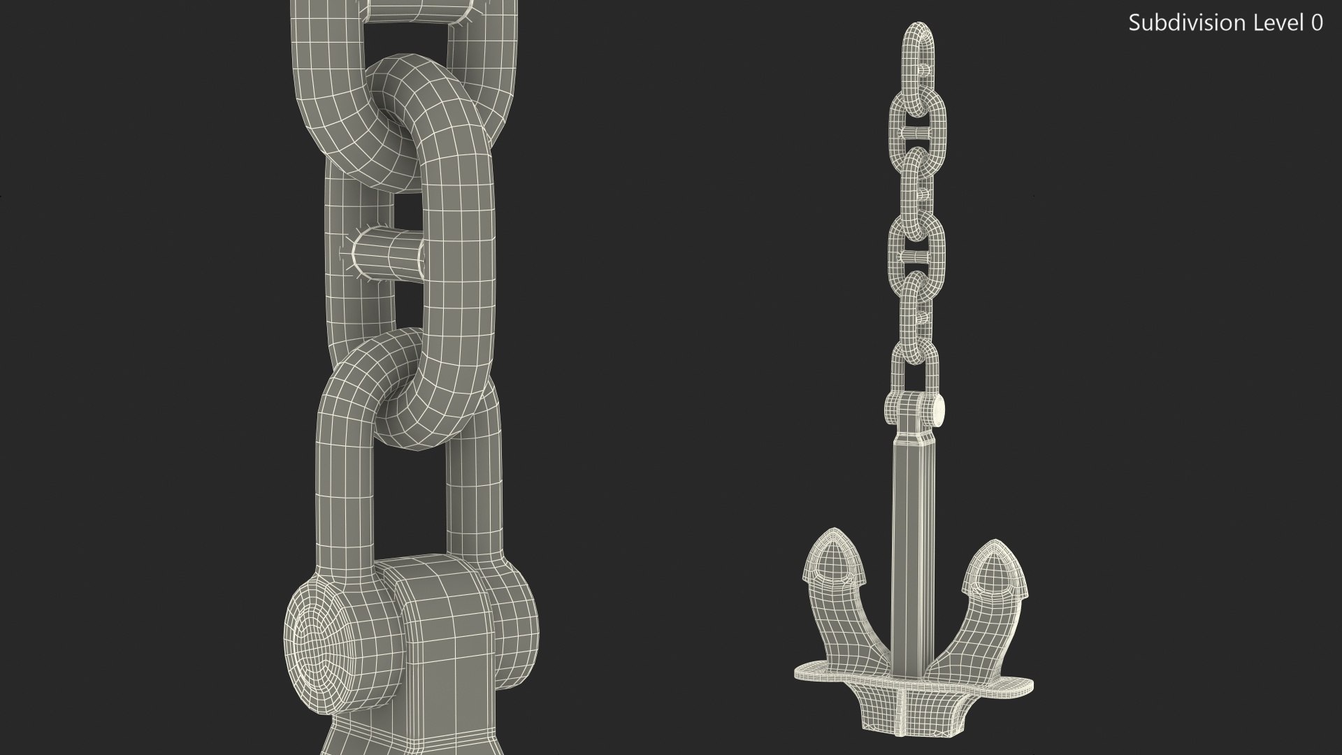 3D Ship Anchor Chain - TurboSquid 1620786