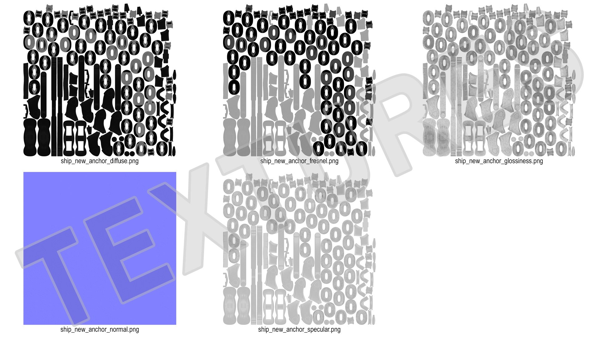 3D Ship Anchor Chain - TurboSquid 1620786