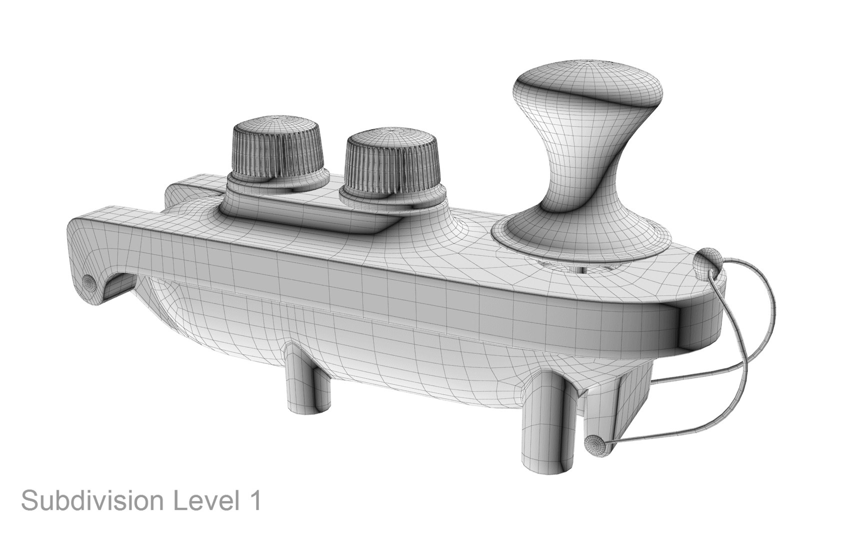 Type F Morse Key 3D Model - TurboSquid 2324783