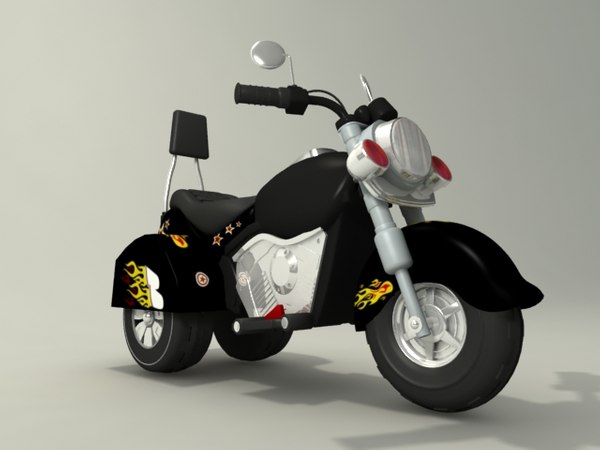toy motorcycle 3d max
