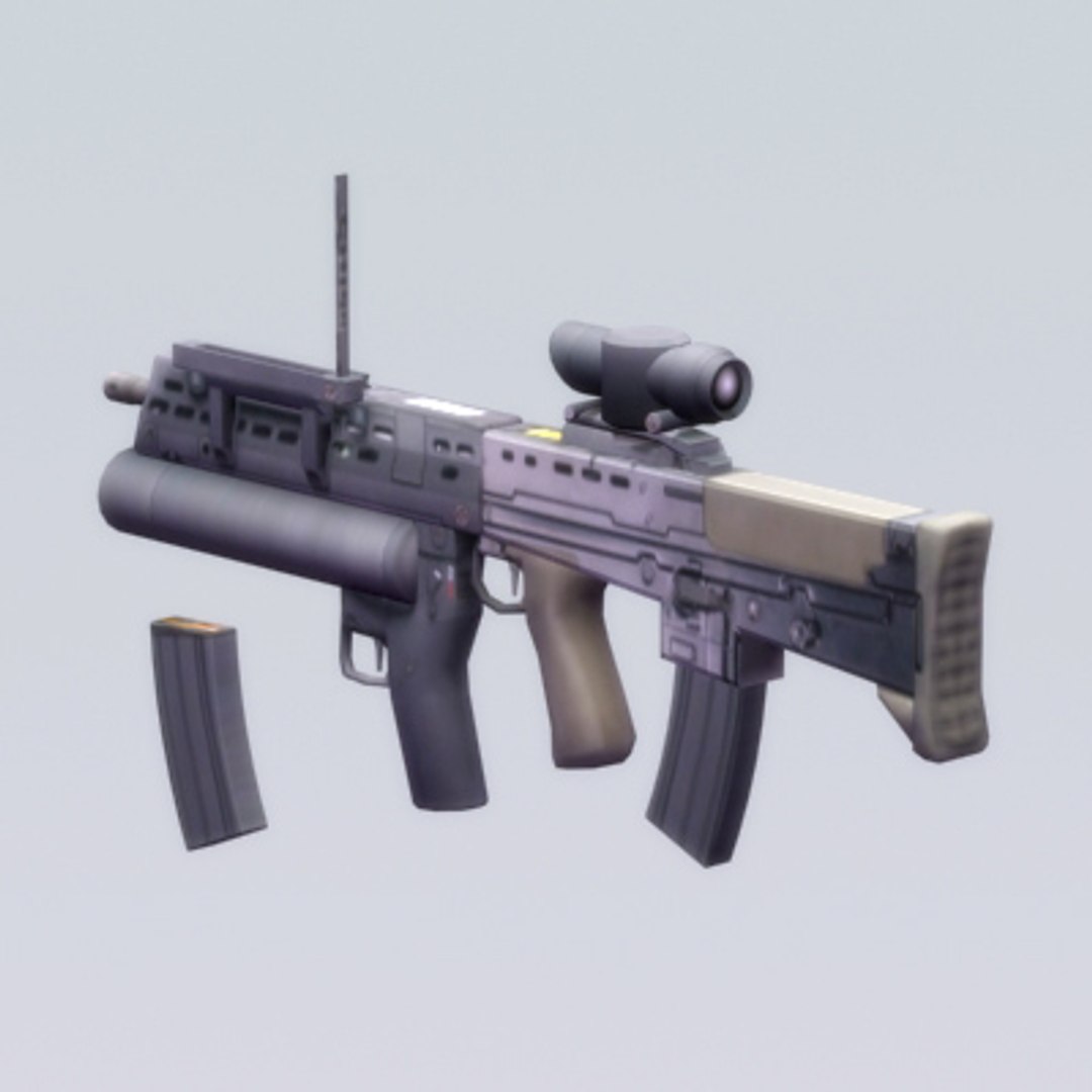 Sa80a2 Sa80 Rifle Gun 3d Model