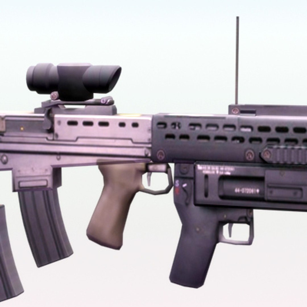 Sa80a2 Sa80 Rifle Gun 3d Model