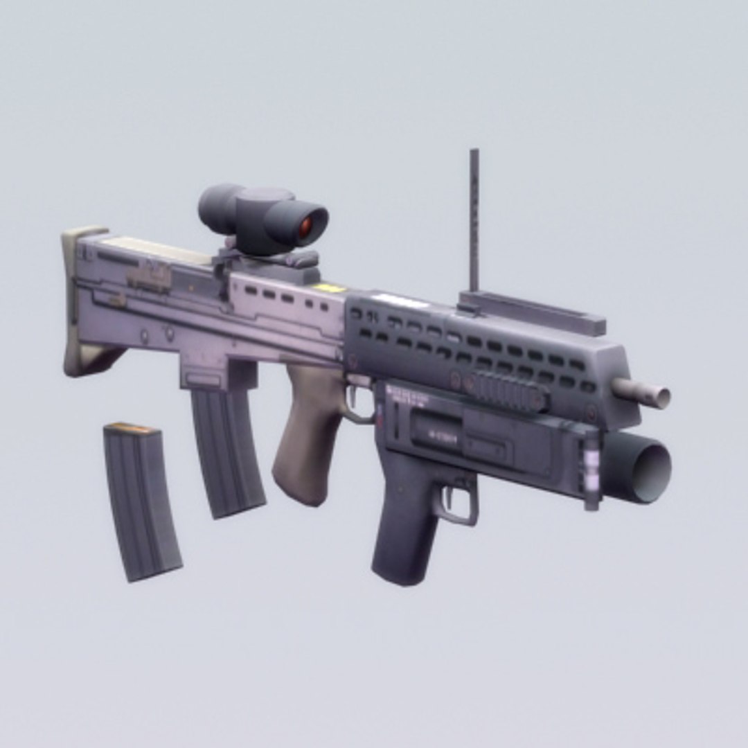Sa80a2 Sa80 Rifle Gun 3d Model