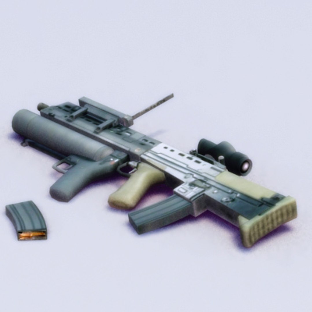Sa80a2 Sa80 Rifle Gun 3d Model