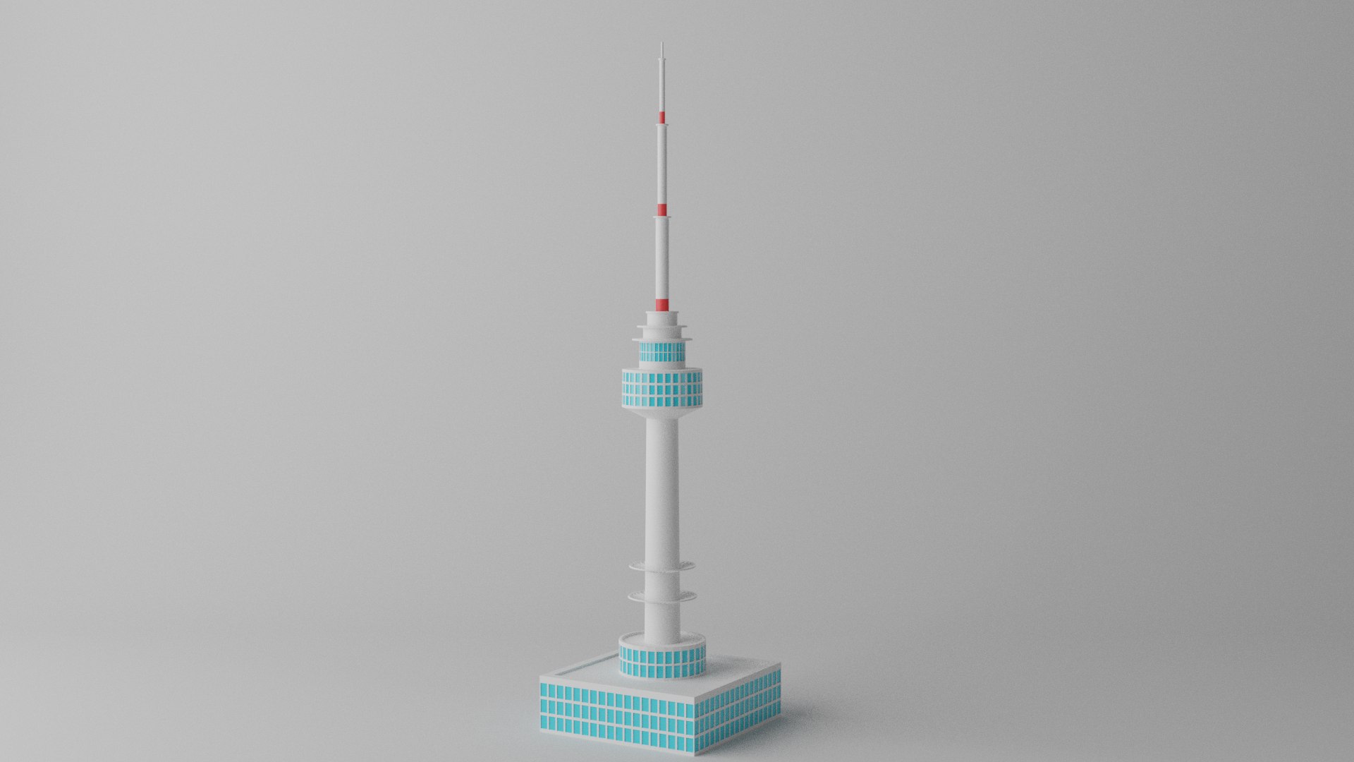 3D Cartoon N Seoul Tower Landmark - TurboSquid 1714194