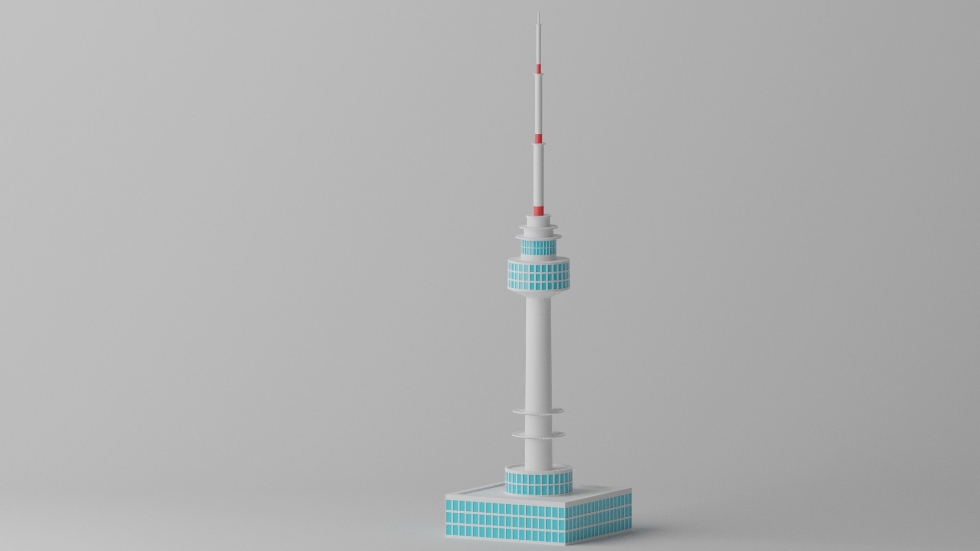 3D Cartoon N Seoul Tower Landmark - TurboSquid 1714194