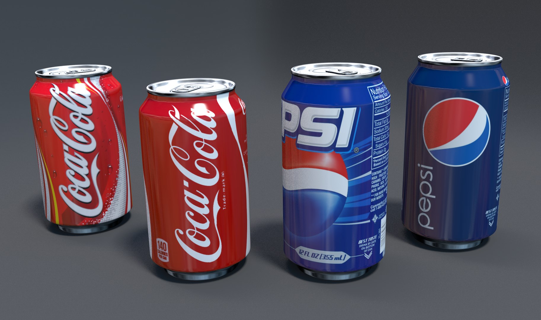 Soda Can Pack 3D Model - TurboSquid 1798781
