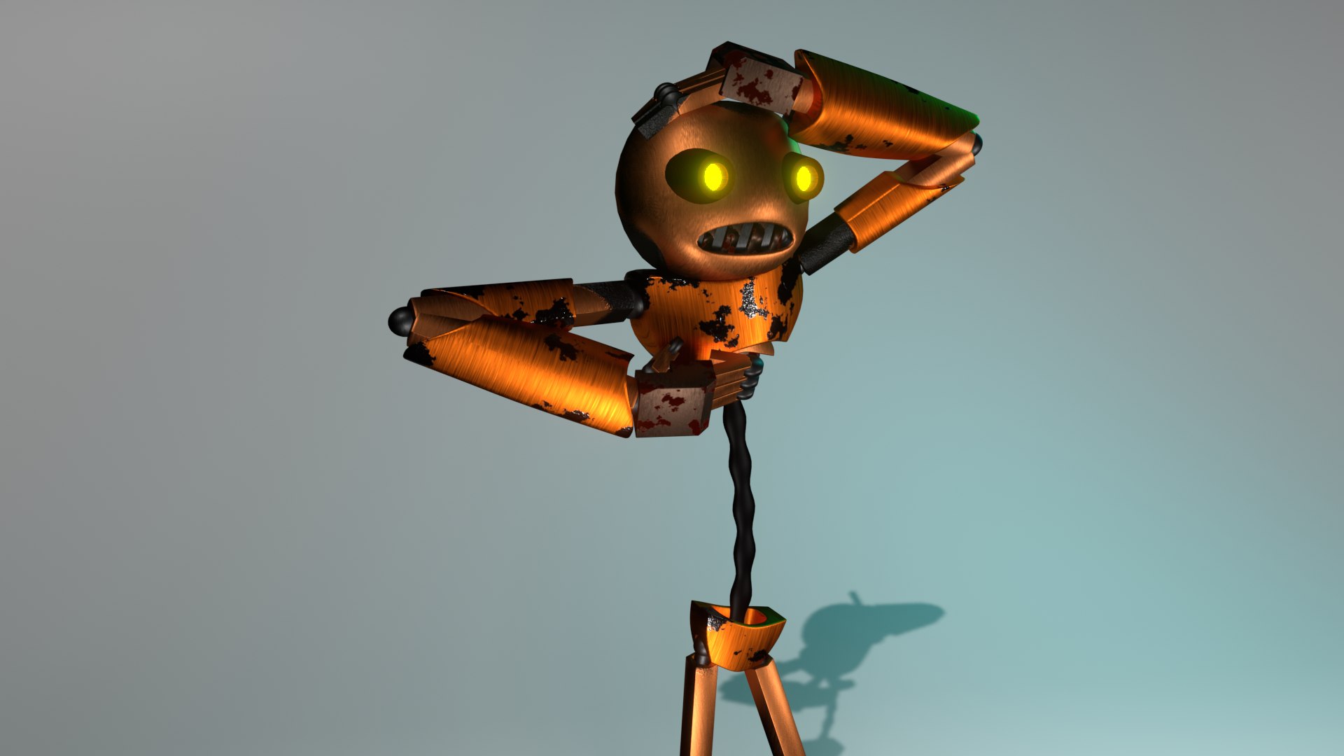 Free Stylized Rigged Robot Character 3D - TurboSquid 1991767