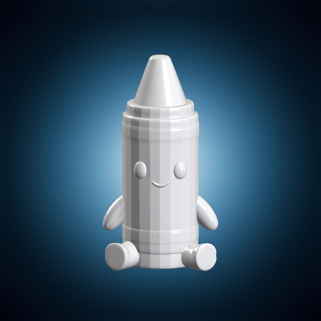 Crayon Buddy 3D Model - TurboSquid 2551121