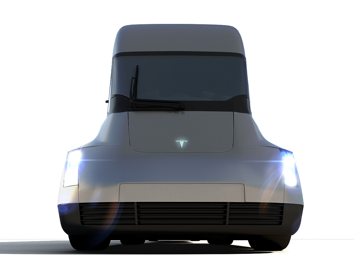 3D tesla semi truck model - TurboSquid 1244096