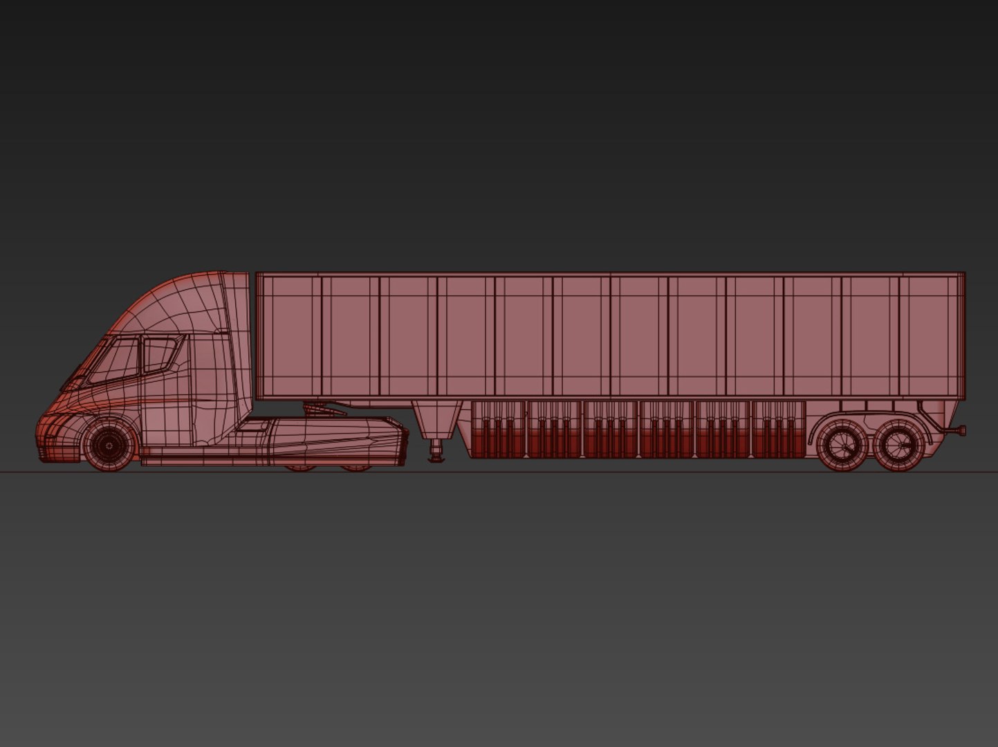 3D tesla semi truck model - TurboSquid 1244096