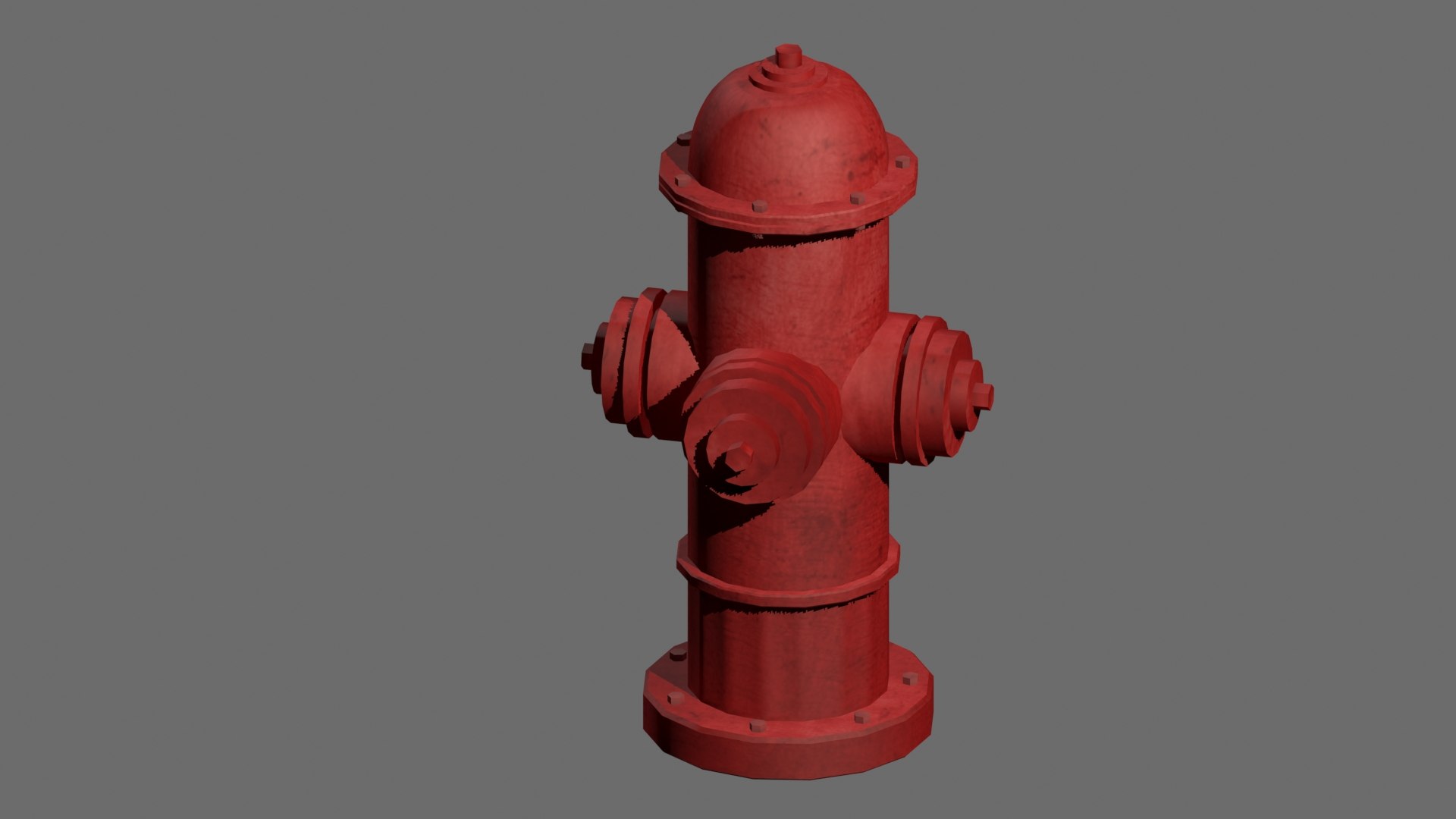 3ds red hydrant