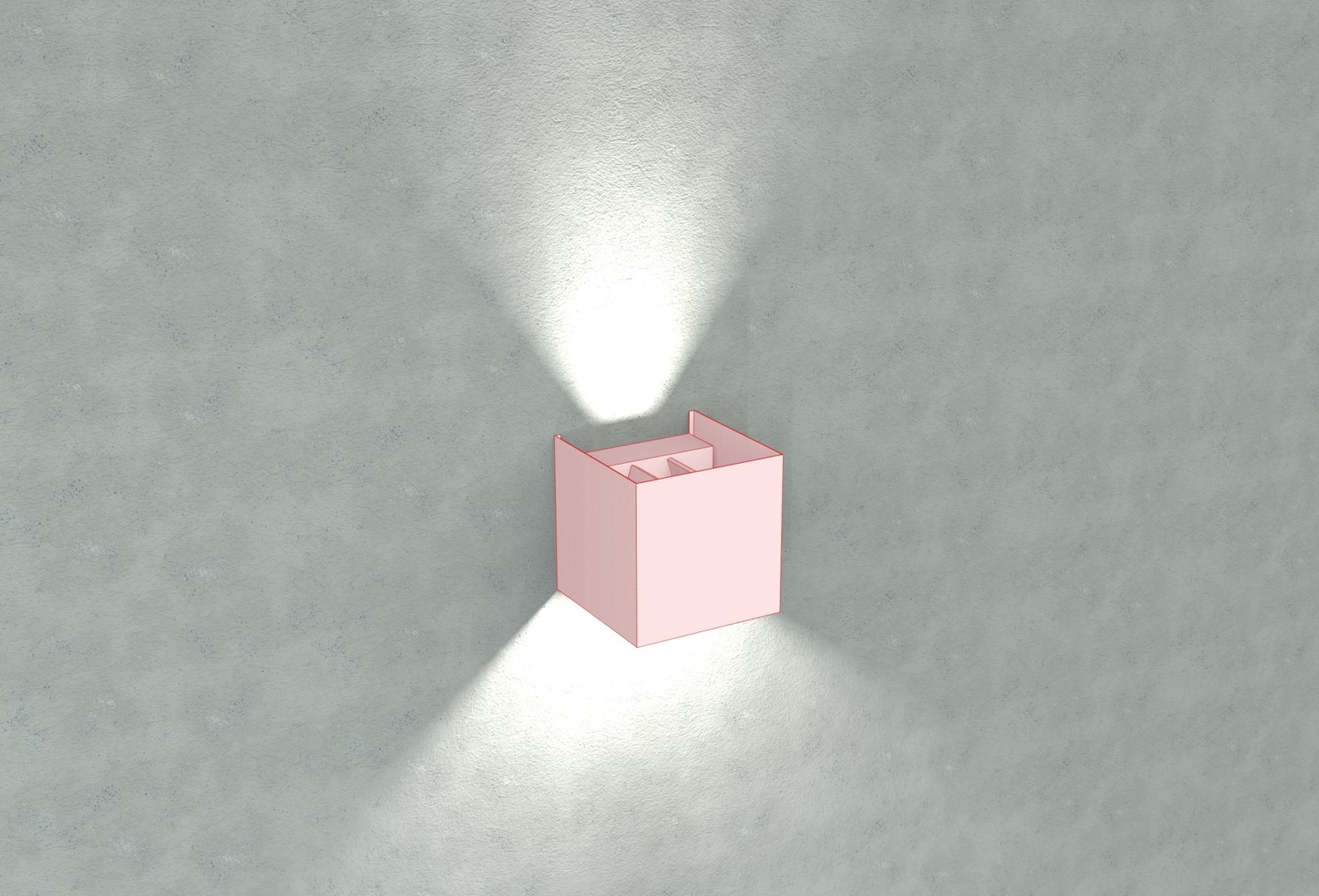 3D Wall Lamp Fixture Light Beams Model - TurboSquid 1690658