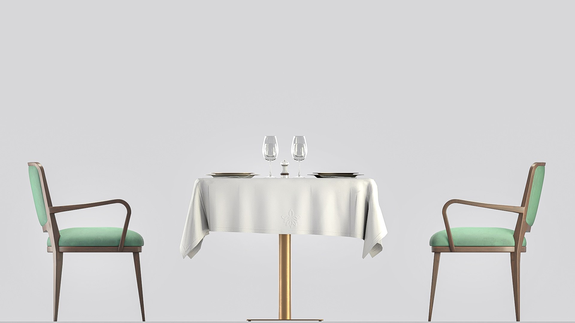 3D Classic Restaurant Table Style Vray Model - TurboSquid 2209498