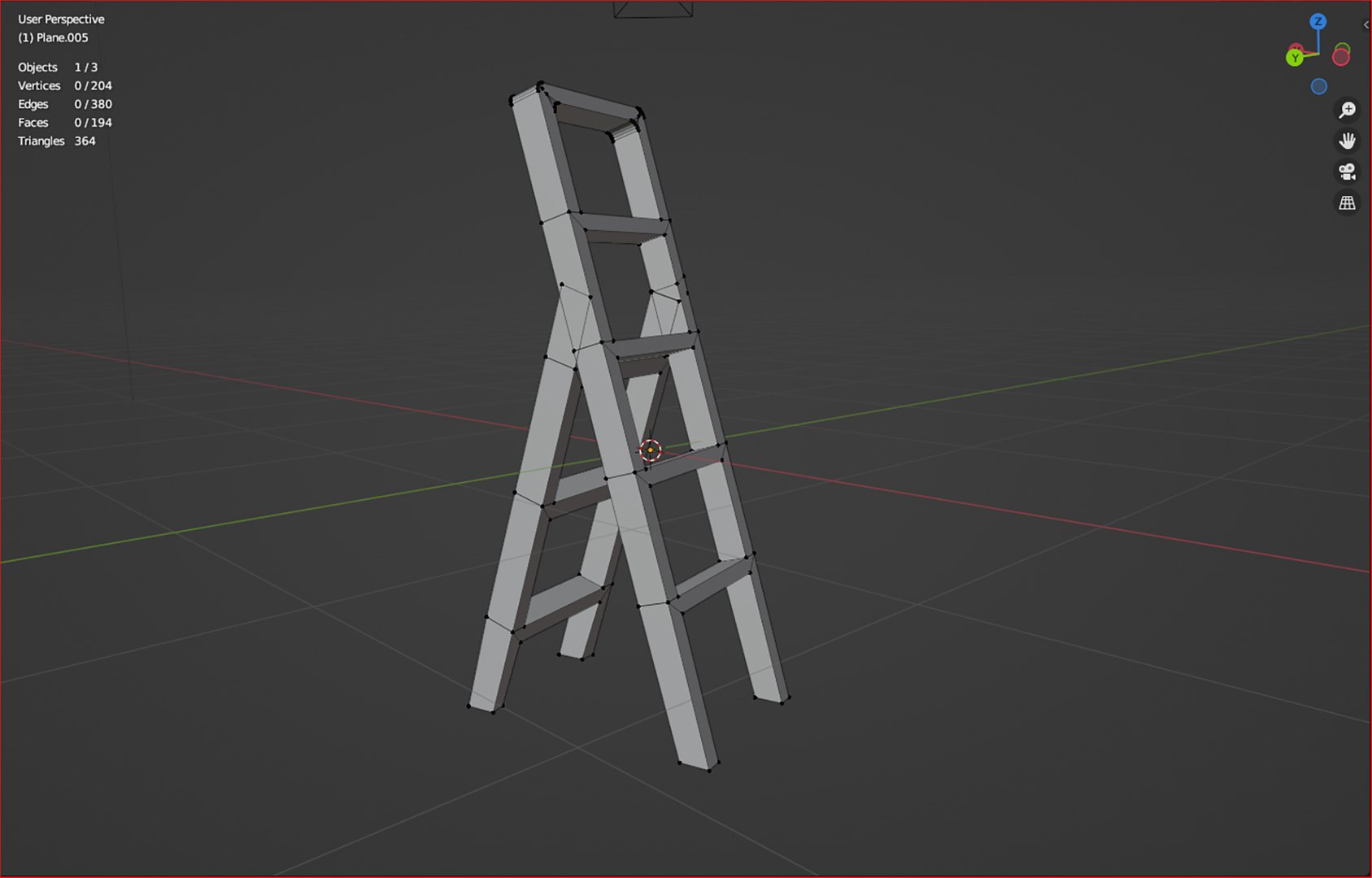 3D Folding Ladder Icon 3D Model - TurboSquid 2045316