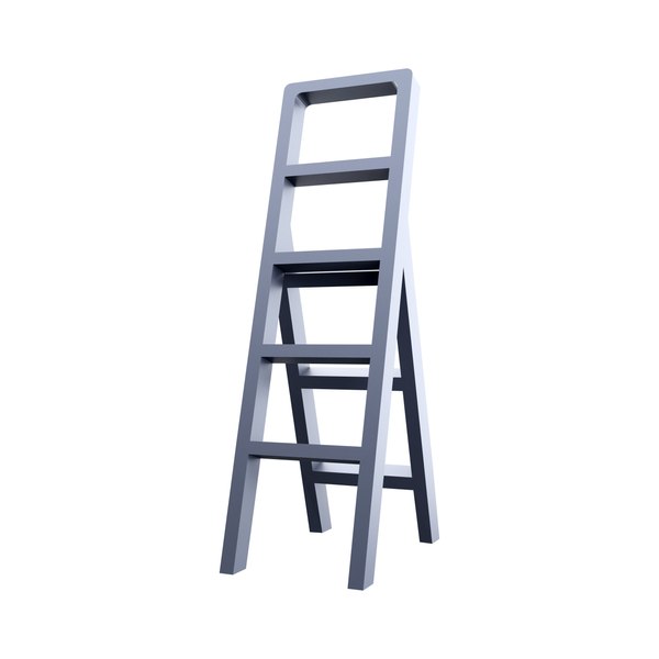 modelo 3d 3D folding ladder icon - TurboSquid 2045316