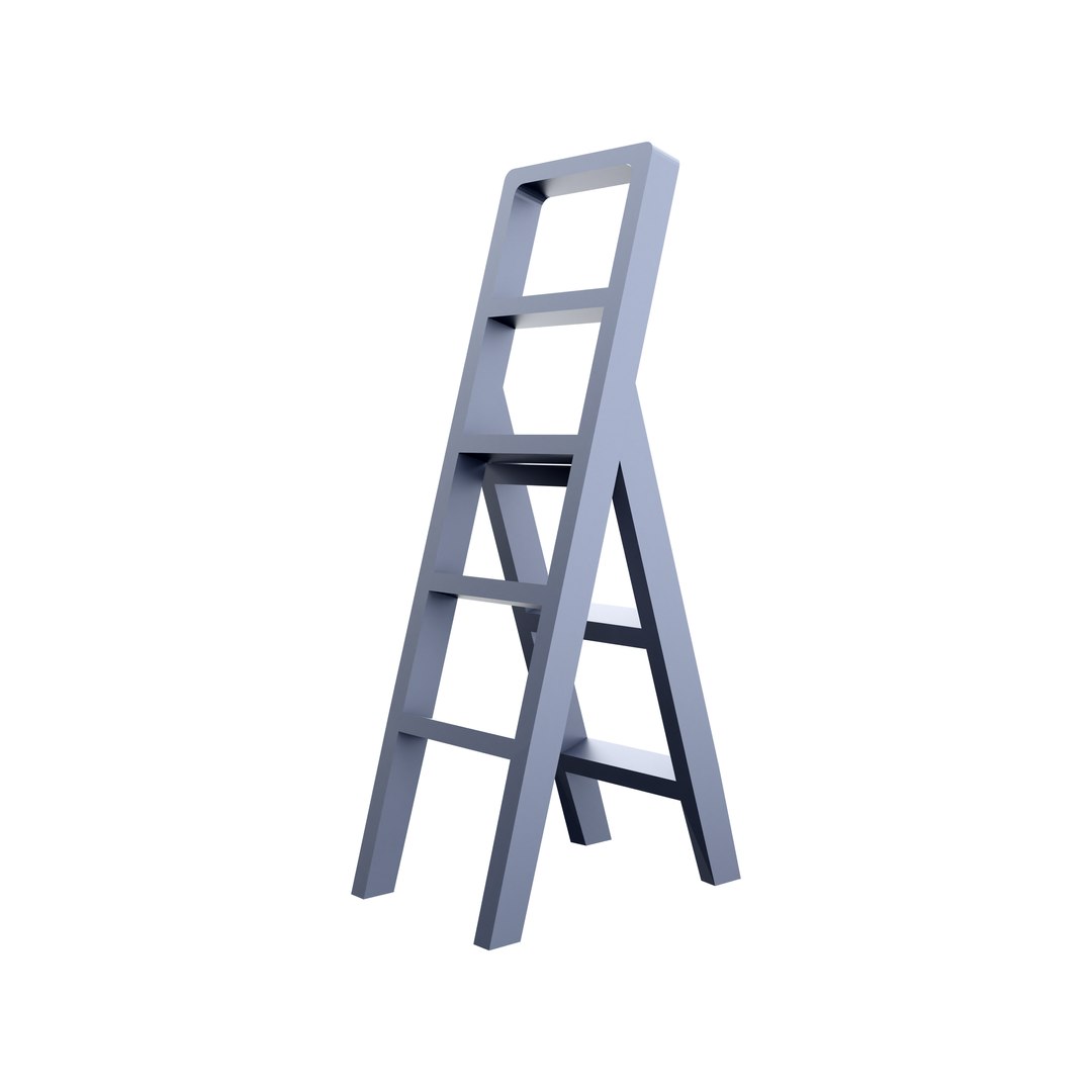 3D Folding Ladder Icon 3D Model - TurboSquid 2045316