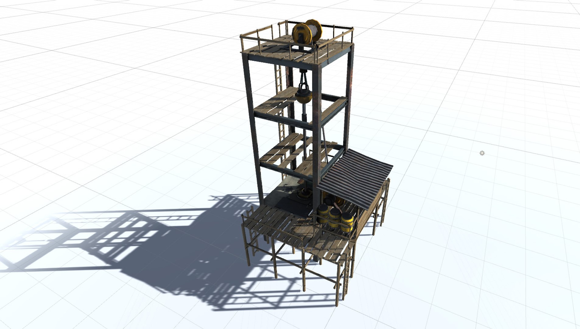 3d Ready Oil Rig Tower