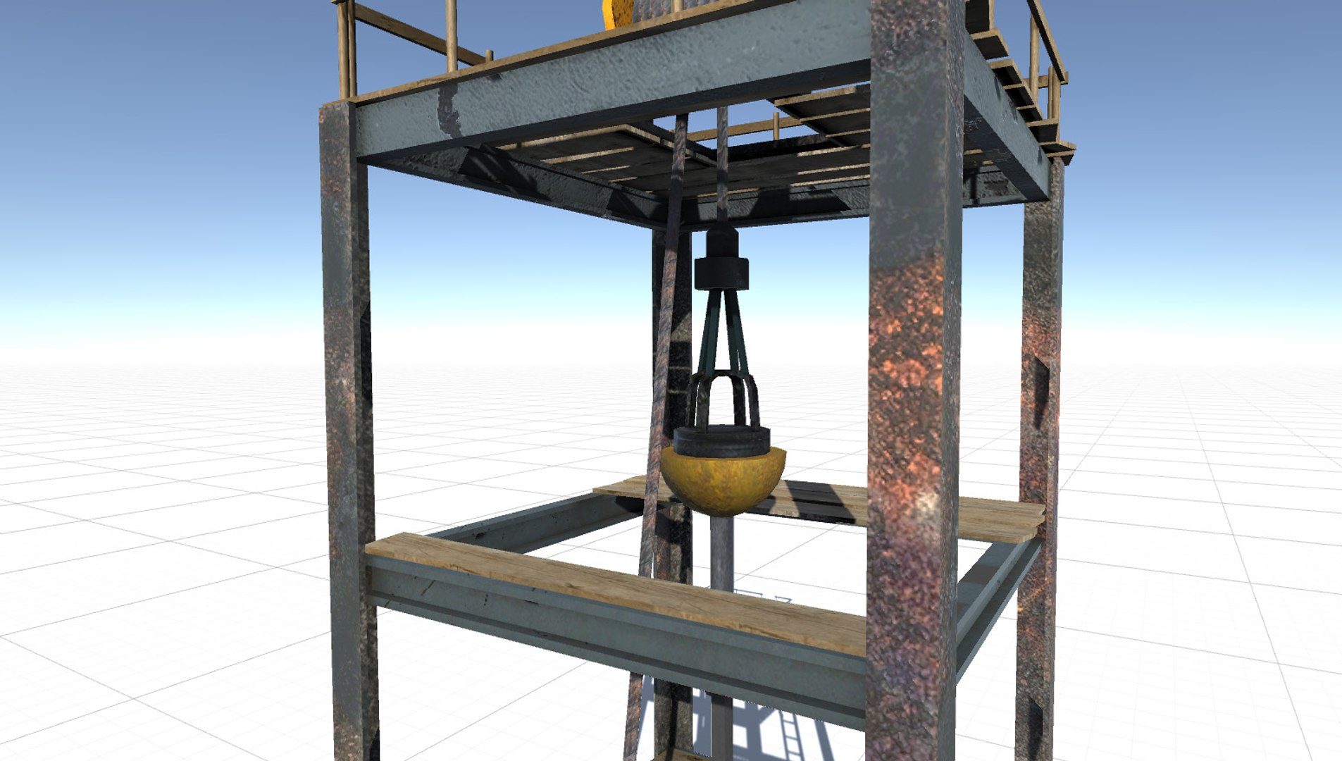 3d Ready Oil Rig Tower