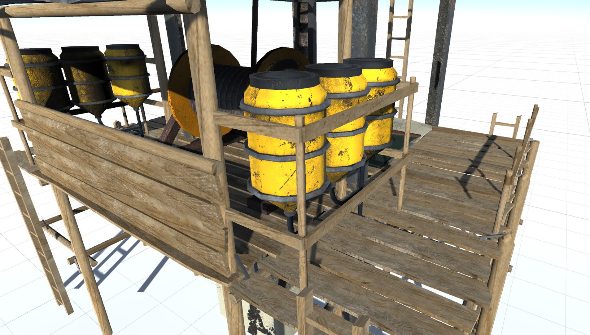 3d Ready Oil Rig Tower