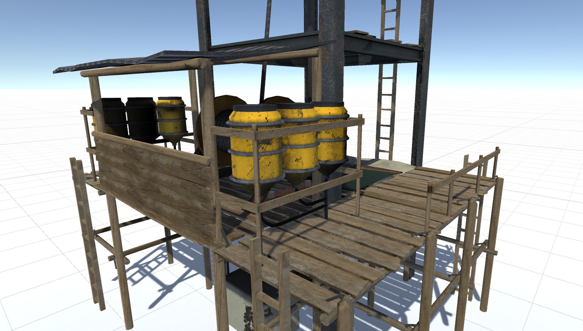 3d Ready Oil Rig Tower