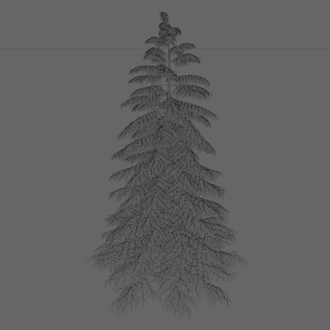 3D yellow cypress tree model - TurboSquid 1299588