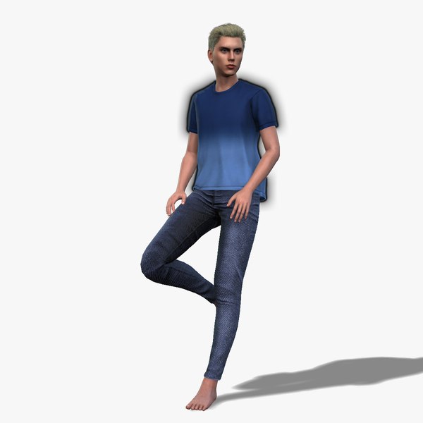 modelo 3d Modelo 3D de chico adolescente guapo de alta calidad ...