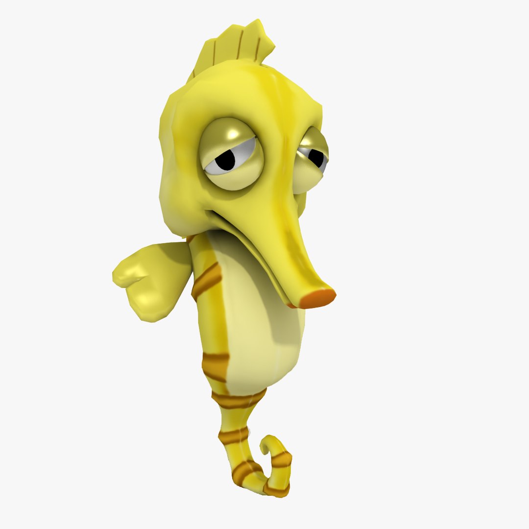 Swimming Seahorse Animation 3d Model